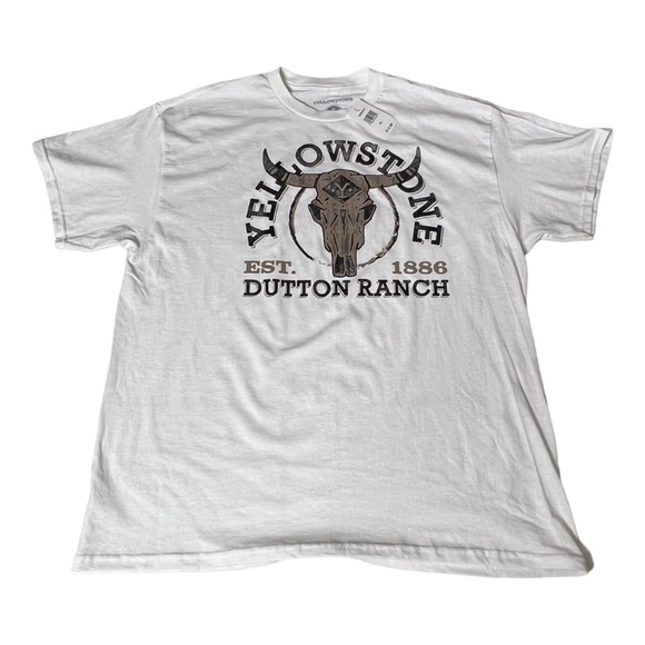 Paramount | Shirts | Yellowstone Dutton Ranch Cow Skull Tshirt | Poshmark